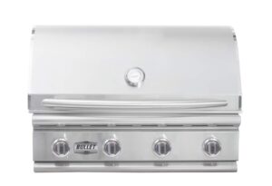 bullet by bull outdoor products 48109 bronco bullet by bull 4 burner grill natural gas, stainless steel