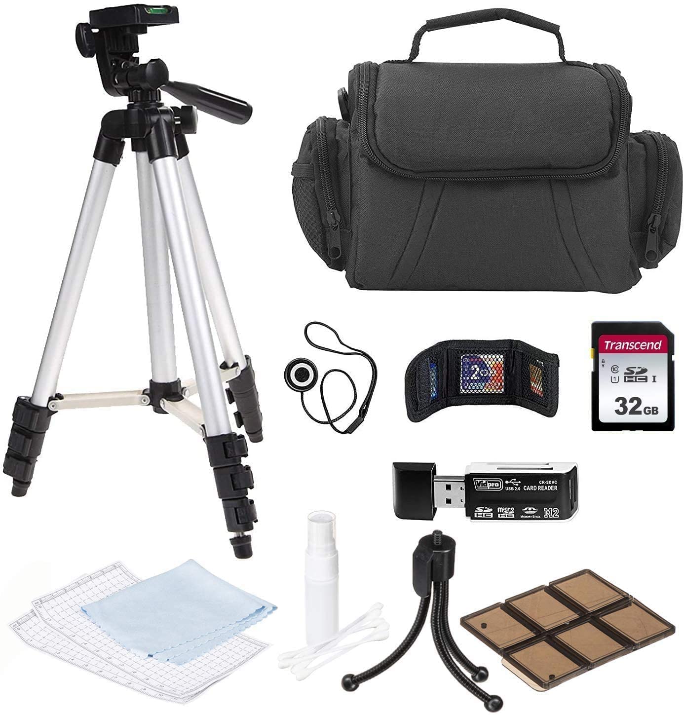 UltraPro Camera Accessory Bundle Kit for Canon, Nikon, Sony, Panasonic and Olympus Digital Cameras. Bundle Includes 10 Must-Have Accessories