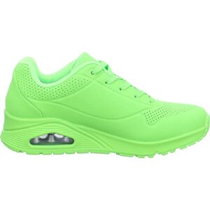 Skechers Women's Uno-Night Shades Sneaker, Lime, 7.5