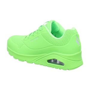 Skechers Women's Uno-Night Shades Sneaker, Lime, 7.5