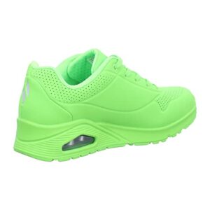 Skechers Women's Uno-Night Shades Sneaker, Lime, 7.5