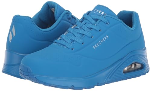 Skechers Women's Uno-Night Shades Sneaker, Blue, 9