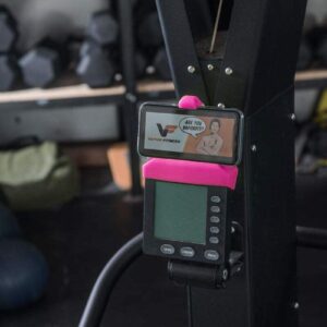 Vapor Fitness Phone Holder Made for PM5 Monitors of Concept 2 Rower, SkiErg and BikeErg - Silicone Smartphone Cradle Compatible with Concept 2 Rowing Machine. Ideal Rower Accessories