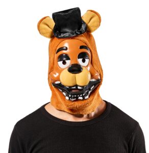 rubie's adult five nights at freddy's plush freddy costume mask, as shown, one size