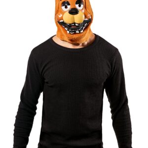 Rubie's Adult Five Nights at Freddy's Plush Freddy Costume Mask, As Shown, One Size