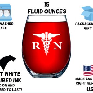 Funny Bone Products Nurse Gifts For Women RN – Good Day, Bad Day, Don’t Ask Novelty Wine Glass 15 OZ – Funny Gifts For Nurses, For Women, For Men, RN Nursing Gifts, CoWorker Gift, Nursing Students