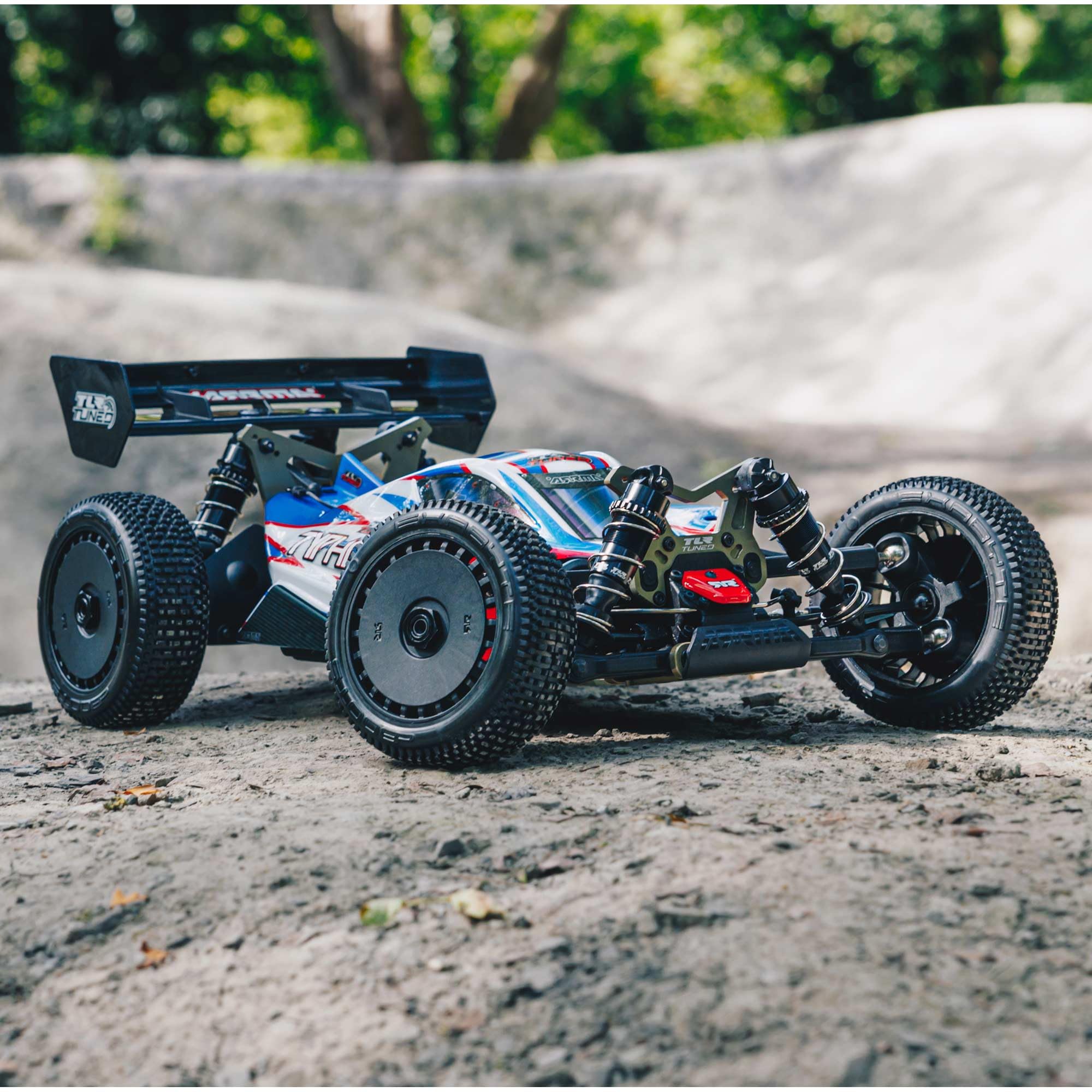 ARRMA RC Car 1/8 TLR Tuned Typhon 6S 4WD BLX Buggy RTR (Battery and Charger Not Included), Red/Blue, ARA8406, Cars, Electric Kit Other