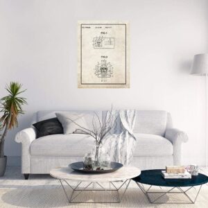 Biometric Security Process for Authenticating Identity and Credit Cards, Visas, Passports and Facial Recognition Patent Print Old Look with Border (8" x 10") M15691