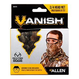 Allen Company Vanish Visa Form 3/4 Head Net - Realtree Edge, Camo, One Size (25372)