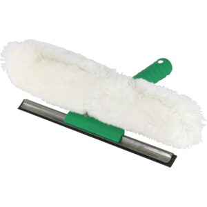 unger vp25 visa versa squeegee & strip washer,10 inches, nylon/rubber/cloth, white/green