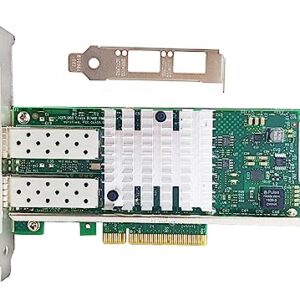 10Gb Network Card Dual SFP+ Ports PCIEx8 Ethernet Converged Server Compatible Intel X520-DA2 82599ES Chip Support Windows 7/8/10/11/Visa,Server/Linux/VMware