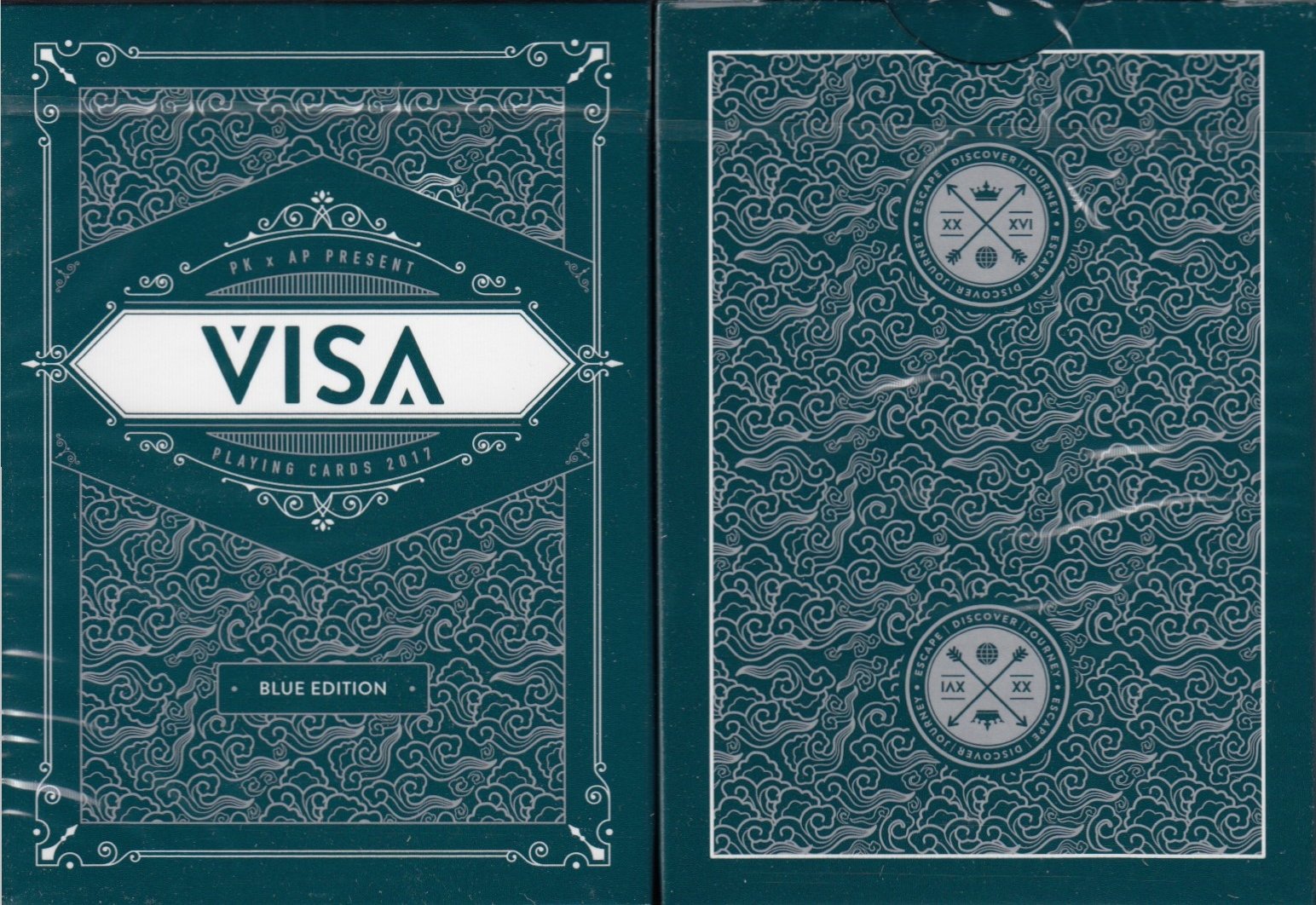 VISA Playing Cards Poker Size Deck USPCC Custom Limited Edition (Blue)