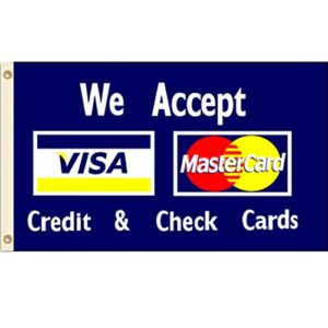 visa/mastercard 3x5 polyester flag