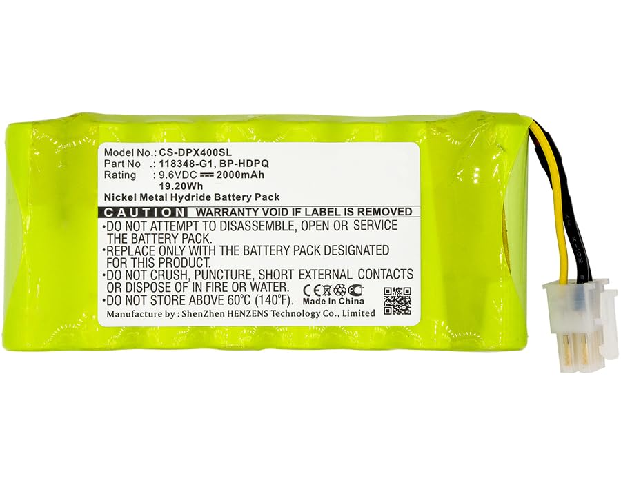 ALLC Replacement Battery for Dranetz HDPQ-Guide/HDPQ-Visa/HDPQ-Xplorer/HDPQ-Xplorer400,PN:118348-G1/BP-HDPQ,2000mAh