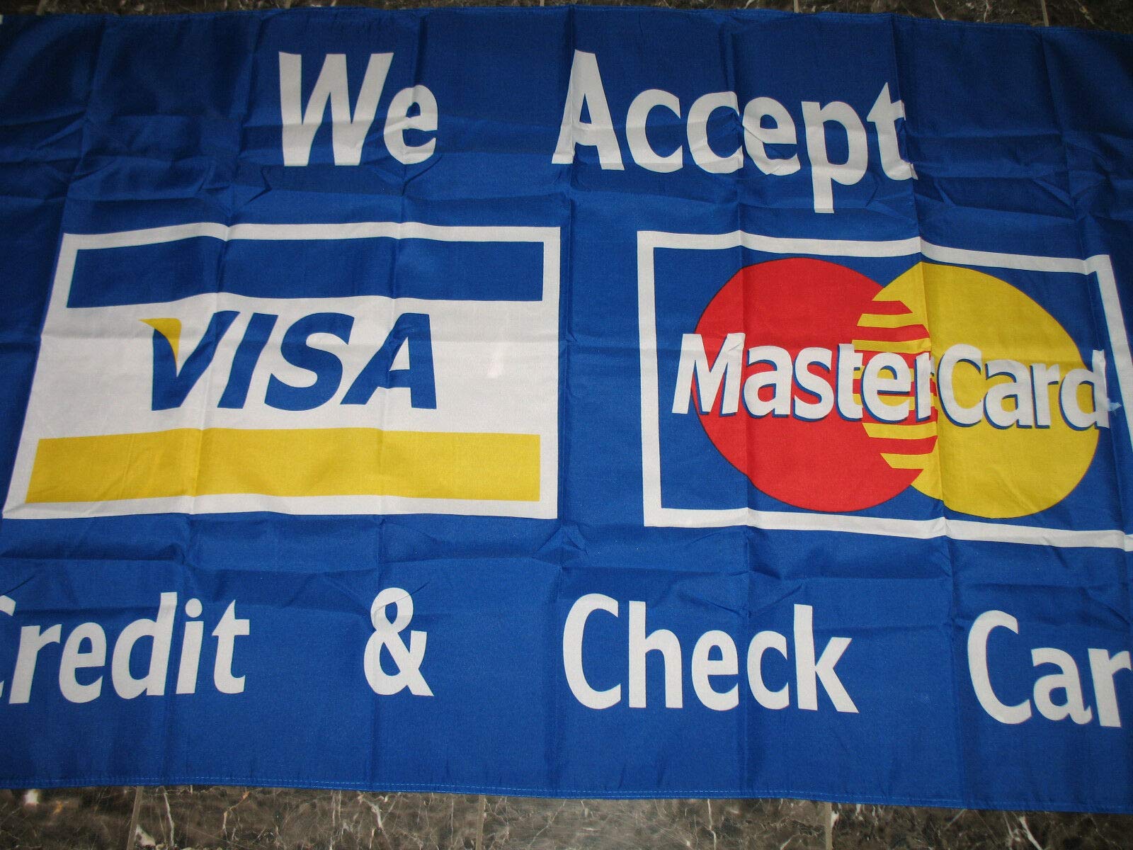 Trade Winds 3x5 Advertising We Accept Visa MasterCard Flag Store Banner Business Credit Sign Premium Fade Resistant