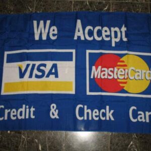 Trade Winds 3x5 Advertising We Accept Visa MasterCard Flag Store Banner Business Credit Sign Premium Fade Resistant