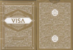 visa playing cards poker size deck uspcc custom limited edition (private reserve)