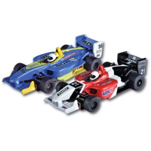 afx/racemasters two pack - formula mg+ cars afx22017 ho slot racing cars