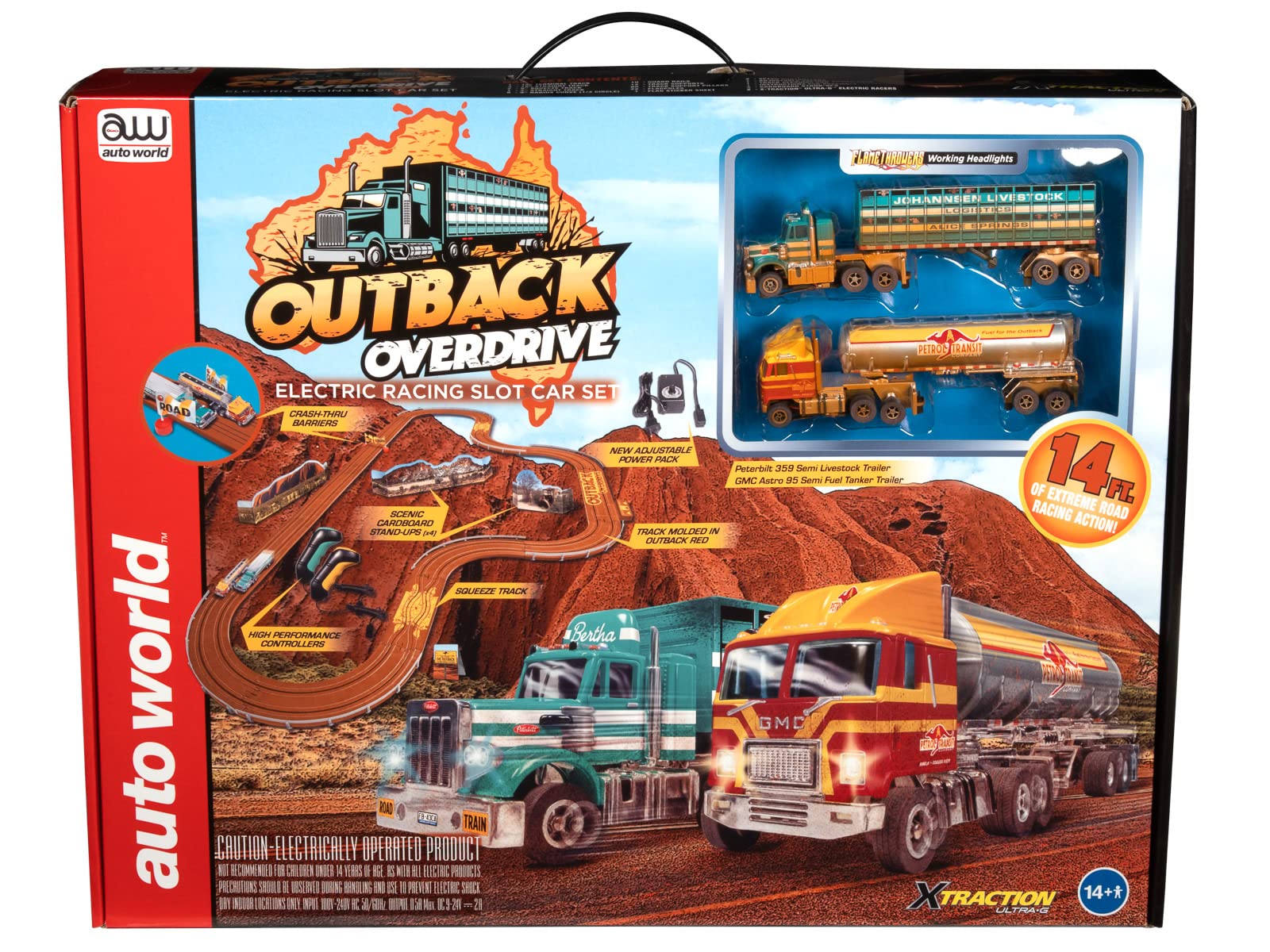 Auto World Outback Overdrive 14' Slot Race Set