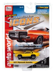 auto world xtraction 1971 plymouth satellite ho scale slot car