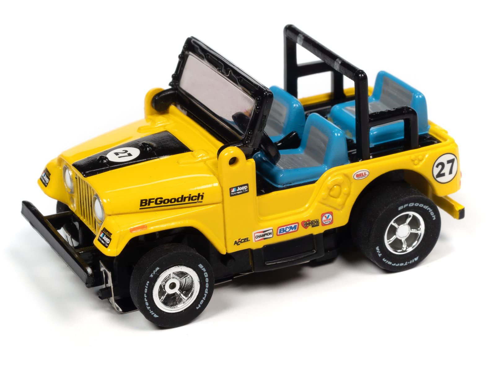 Auto World Xtraction Rally 1979 Jeep CJ-7 (Yellow) HO Scale Slot Car