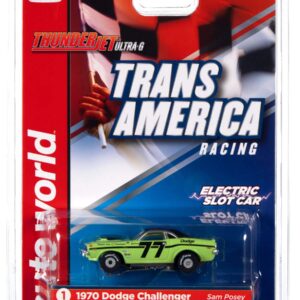 Auto World SC357-1 Thunderjet Sam Posey 1970 Dodge Challenger HO Scale Slot Car