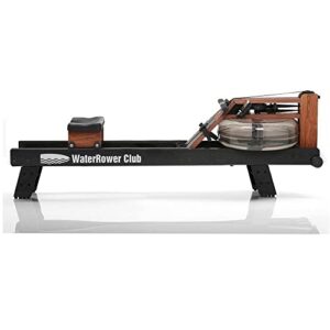 waterrower club rowing machine with s4 monitor | usa made | original handcrafted erg machine for home use & gym | best warranty