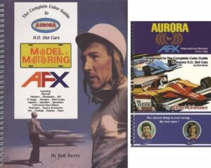 2 book set: complete color guide to aurora ho slot cars (spiral bound) by bob beers and aurora afx international markets 1974-1983 by albert driessen