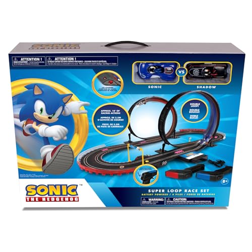 Slot Car Race Set B/O SART Super Loop Sonic & Shadow Slot Car (approx. 18 Feet tracks) Multi