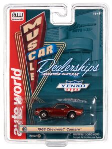 auto world thunderjet yenko - 1968 chevrolet camaro (bronze) ho scale slot car