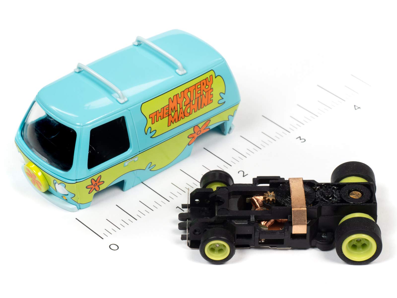 Auto World Silver Screen Machines - Thunderjet/4Gear - R31 Mystery Machine - Scooby Doo HO Scale Slot Car