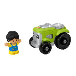 little people fisher-price toddler toy tractor and farmer character figure for preschool play ages 1+ years