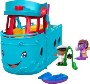 fisher-price little people toddler toy travel together friend ship musical playset with 2 figures & accessories for ages 1+ years