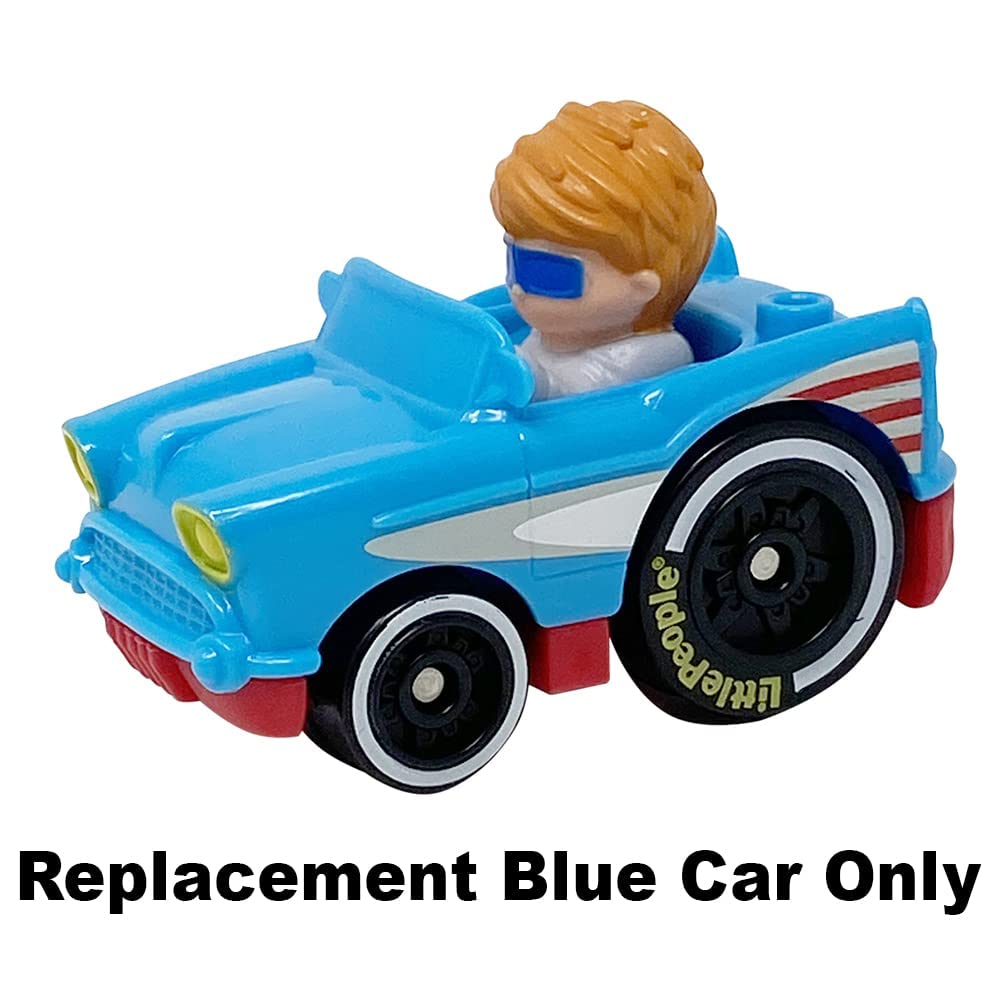 Replacement Part for Fisher-Price Little People Sit 'n Stand Raceway - HBD77 ~ Replacement Blue Car