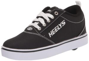 heelys footwear wheeled heel shoe, black, 5 us unisex big kid