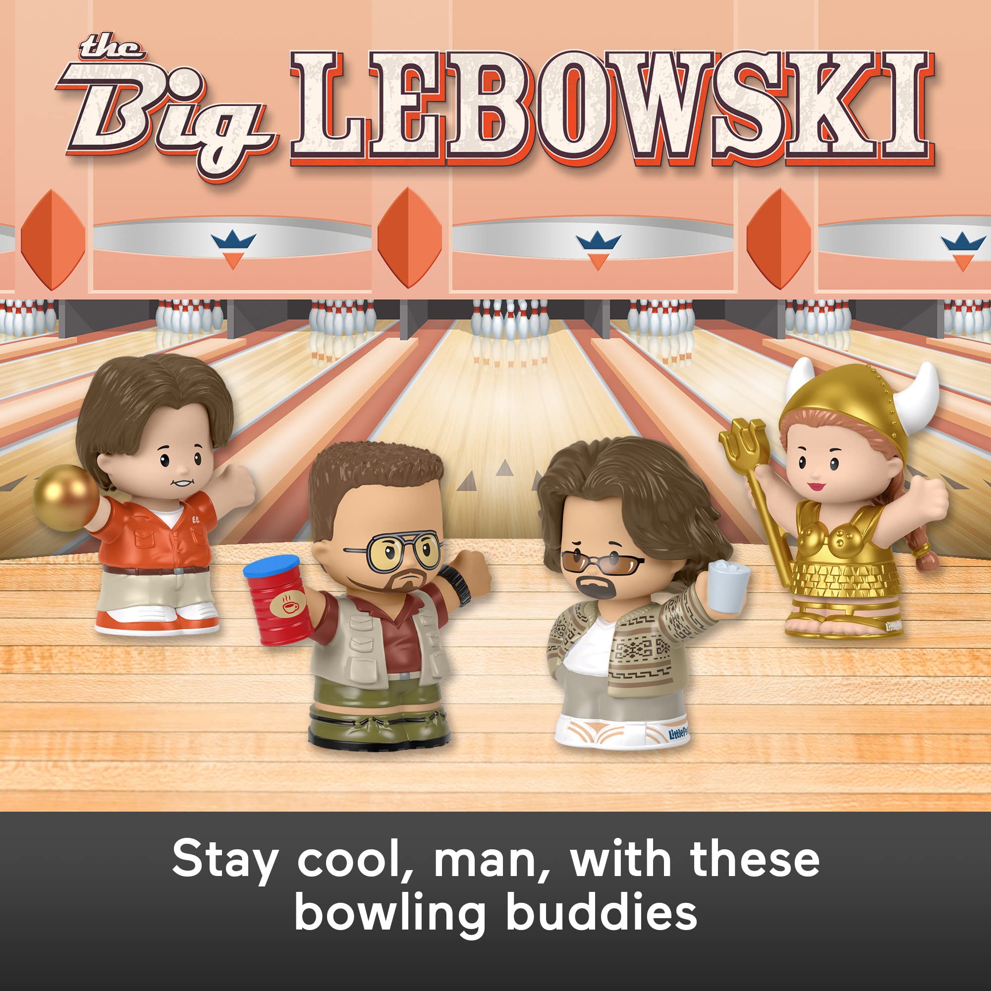 Little People Collector The Big Lebowski Special Edition Set in a Display Gift Box for Adults & Fans, 4 Figures