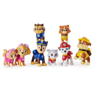 paw patrol, kitty catastrophe gift set with 8 collectible toy figures, for kids aged 3 and up