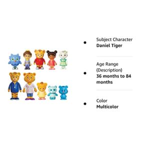 Daniel Tiger's Neighborhood Friends & Family Figure Set (10 Pack) Includes: Daniel, Friends, Dad & Mom Tiger, Tigey & Exclusive Figure Pandy [Amazon Exclusive]