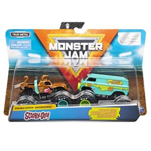 monster jam, official scooby doo vs. mysterty machine die-cast monster trucks, 1:64 scale, 2 pack