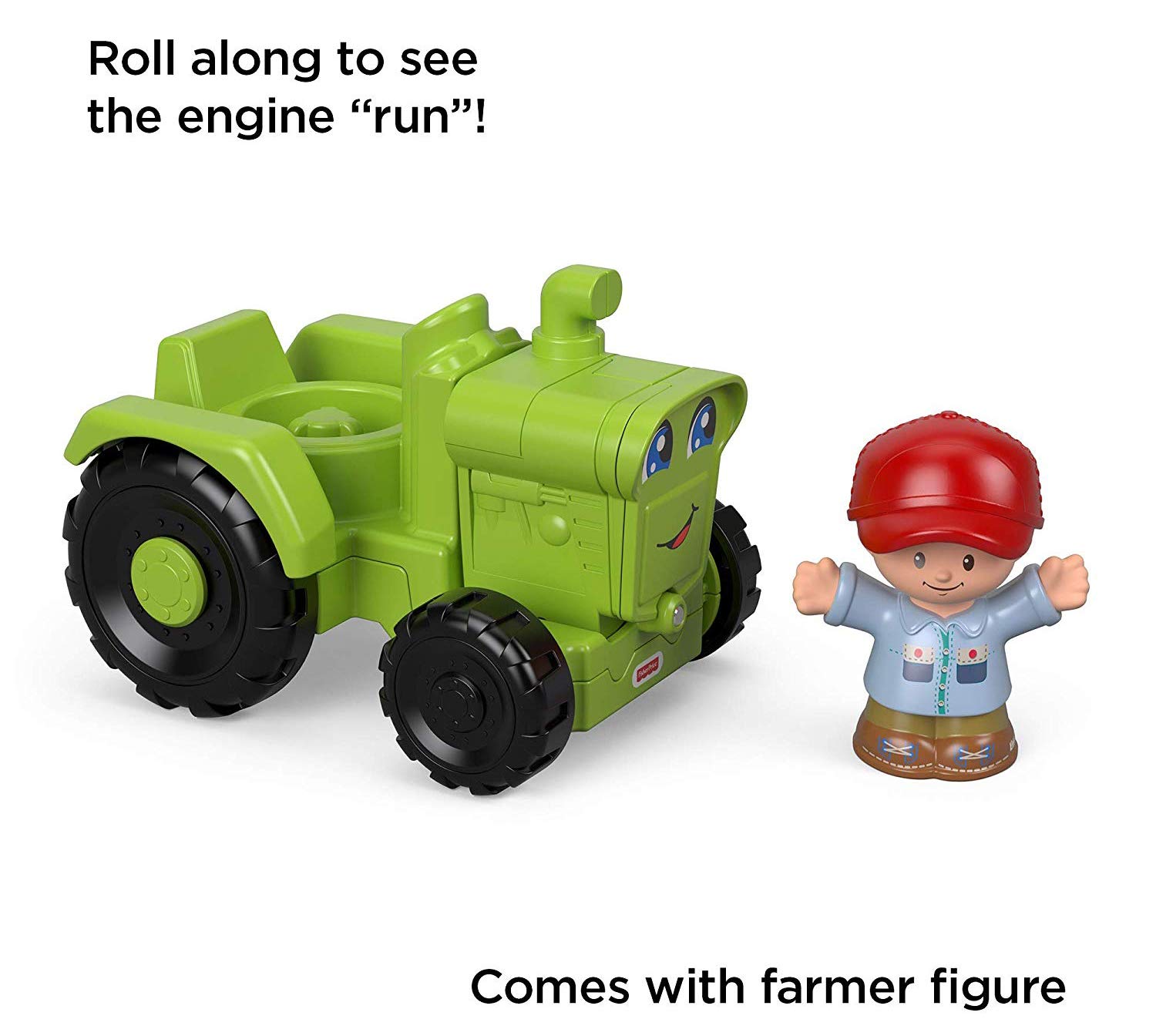 Fisher-Price Little People Rescue Fire Truck and Helpful Harvester Tractor Bundle