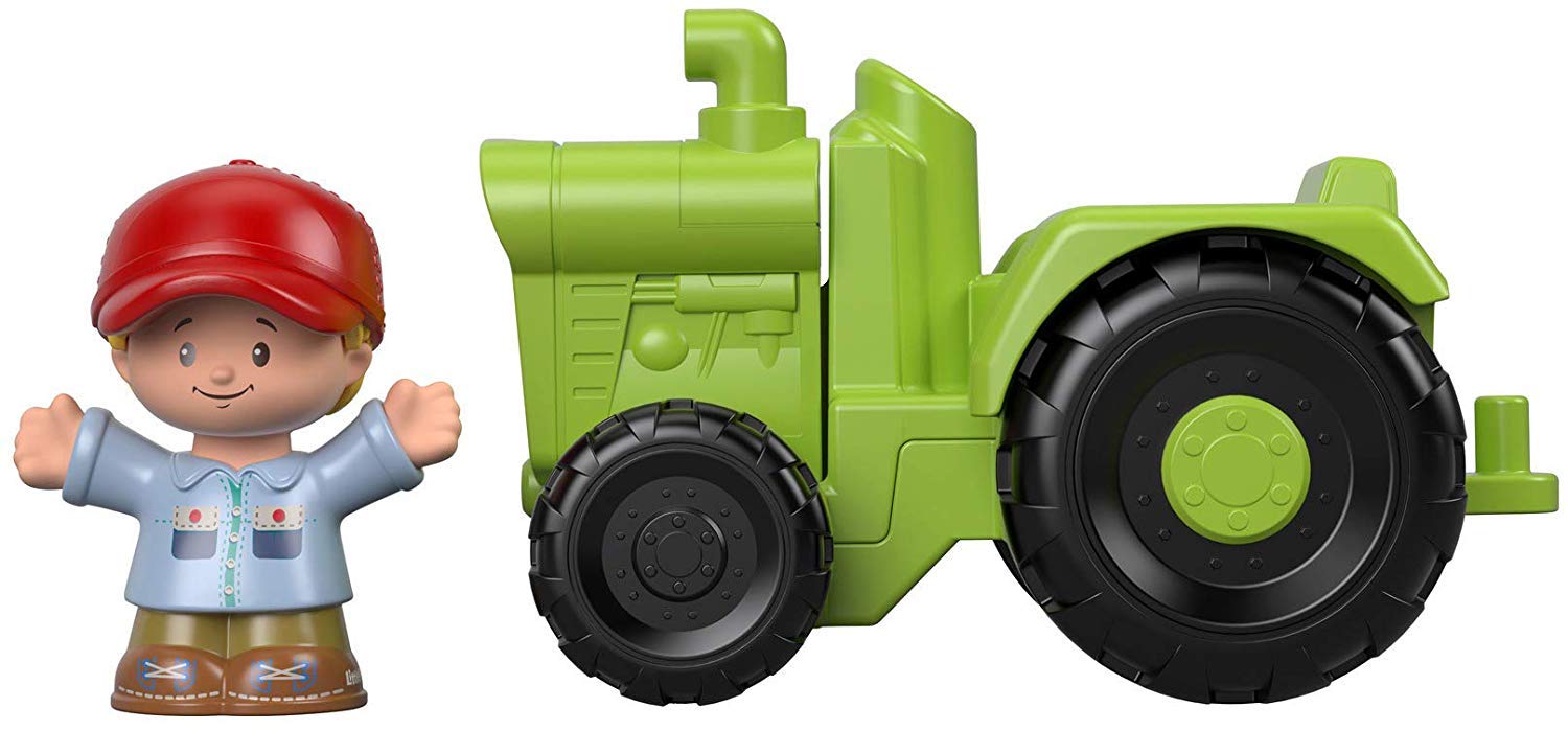 Fisher-Price Little People Rescue Fire Truck and Helpful Harvester Tractor Bundle