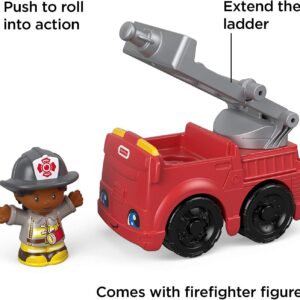 Fisher-Price Little People Rescue Fire Truck and Helpful Harvester Tractor Bundle