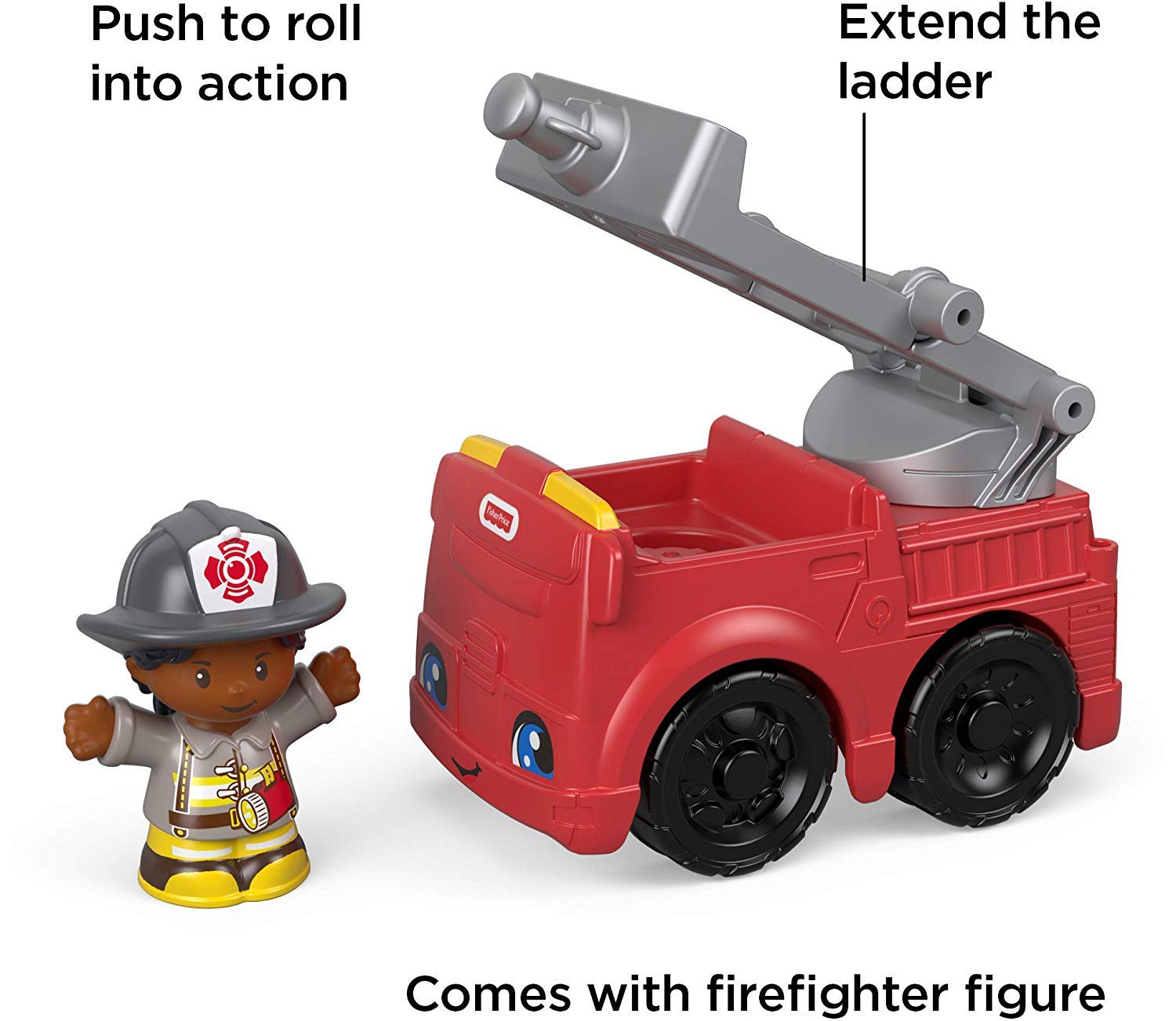 Fisher-Price Little People Rescue Fire Truck and Helpful Harvester Tractor Bundle