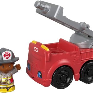 Fisher-Price Little People Rescue Fire Truck and Helpful Harvester Tractor Bundle