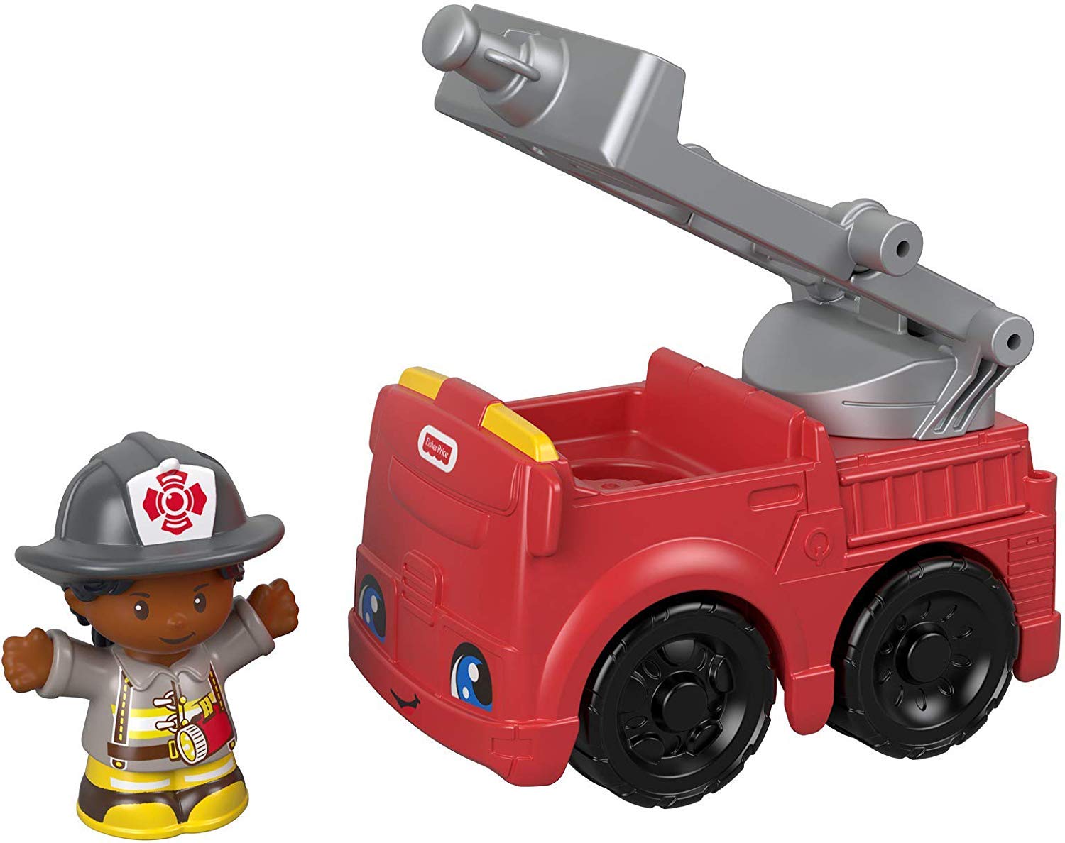 Fisher-Price Little People Rescue Fire Truck and Helpful Harvester Tractor Bundle