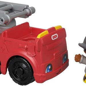 Fisher-Price Little People Rescue Fire Truck and Helpful Harvester Tractor Bundle