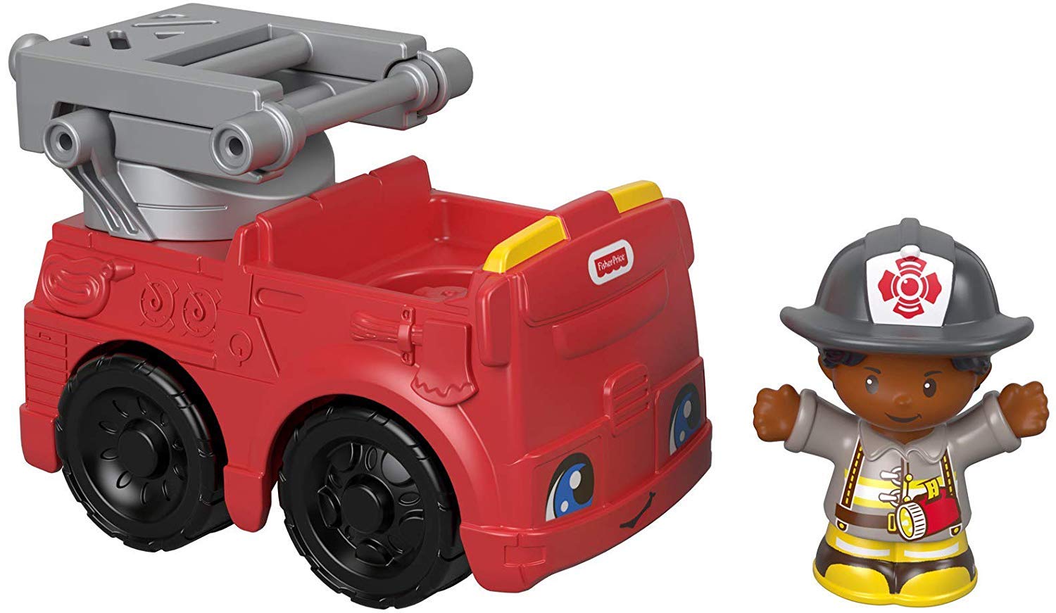 Fisher-Price Little People Rescue Fire Truck and Helpful Harvester Tractor Bundle