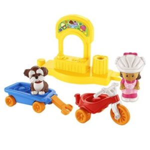 fisher-price little people trike and wagon playset