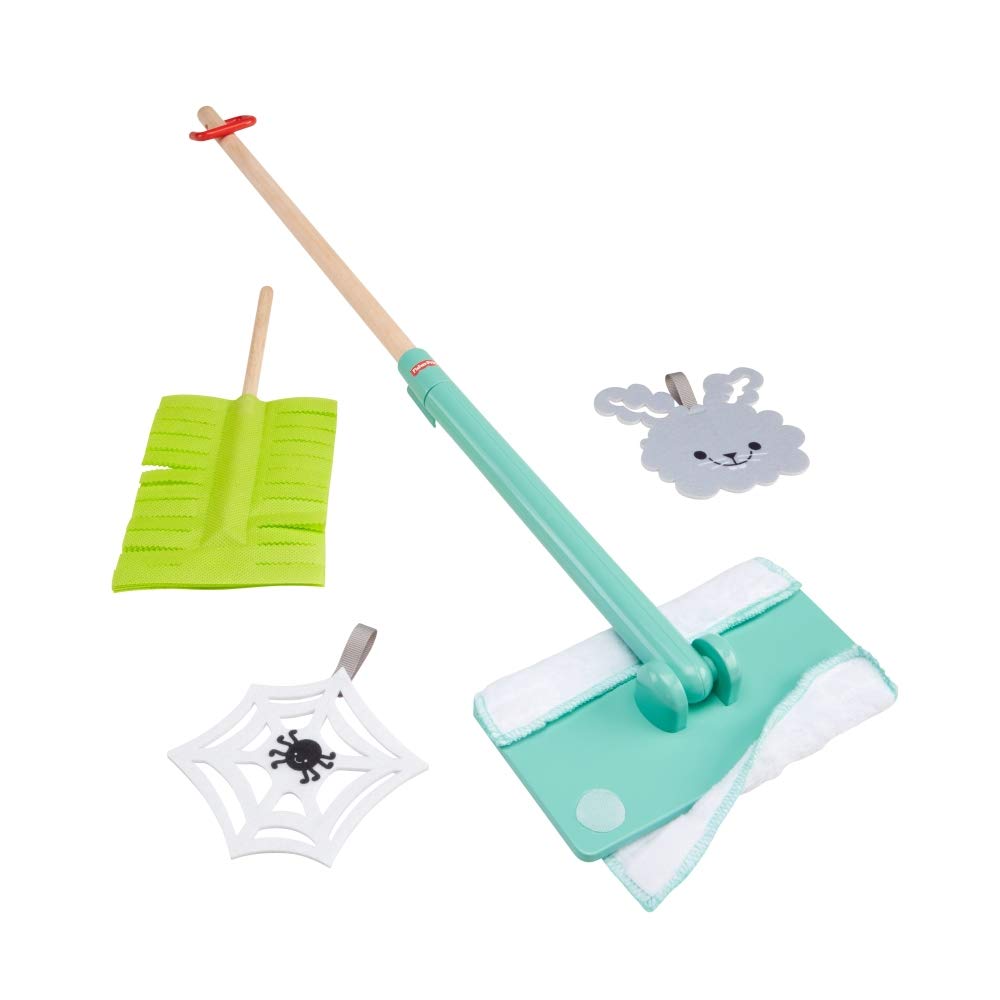 Fisher-Price Clean-up and Dust Set 5-Piece Pretend Play Set for Preschoolers