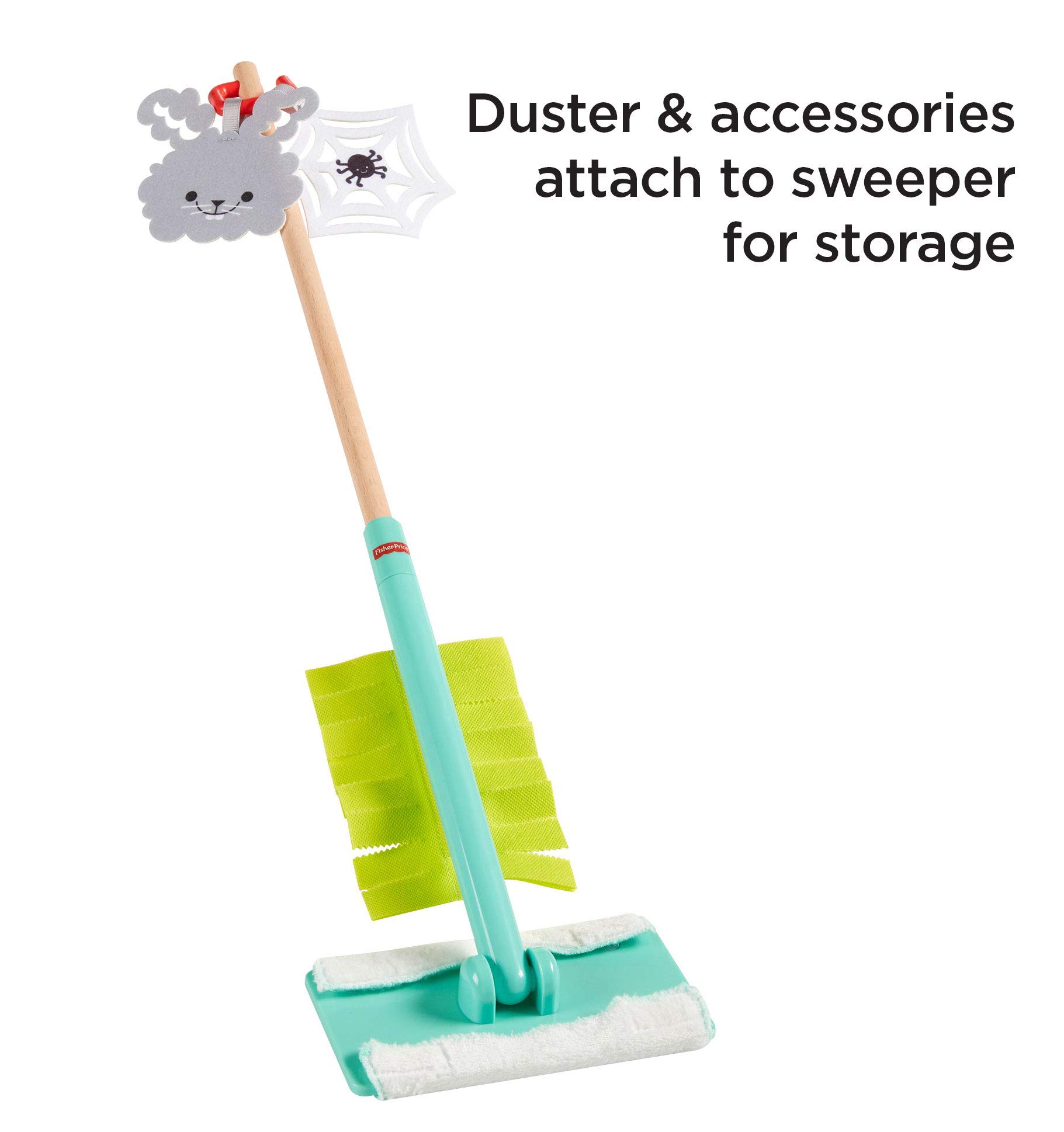 Fisher-Price Clean-up and Dust Set 5-Piece Pretend Play Set for Preschoolers